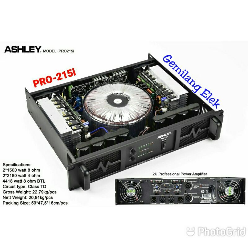 Jual POWER ASHLEY PRO 215i ORIGINAL GARANSI | Shopee Indonesia