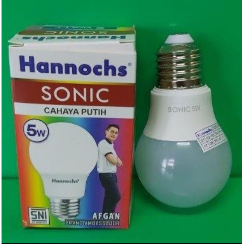 Jual Lampu/bohlam LED Hannochs Sonic 5watt cahaya kuning/wharm white ...