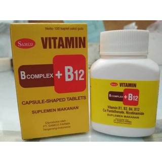 Jual Vitamin B Complex + B12 ( SAMCO ) BOTOL 100's | Shopee Indonesia