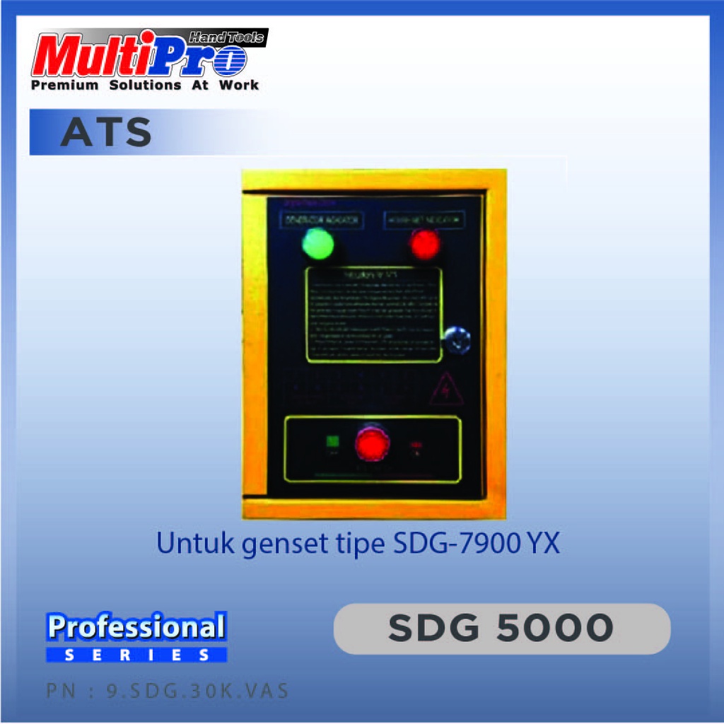 Jual MULTIPRO - ATS SDG 5000/Untuk genset tipe SDG-7900 YX - GARANSI ...