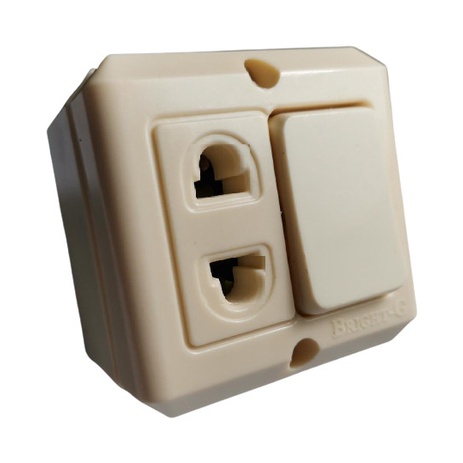 Jual Saklar Lampu Kombinasi Colokan Engkel Stop Kontak BrightG OB ...