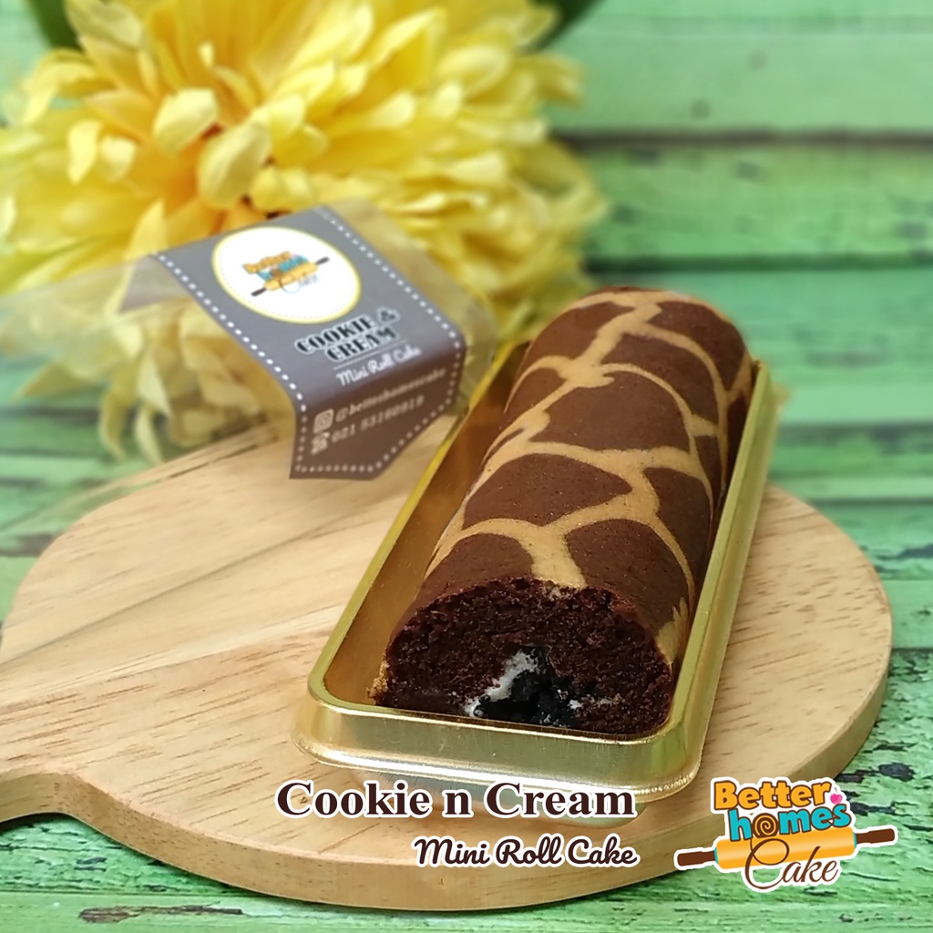Jual Cookie 'n' Cream Mini Roll Cake / Bolu Gulung Mini | Shopee Indonesia