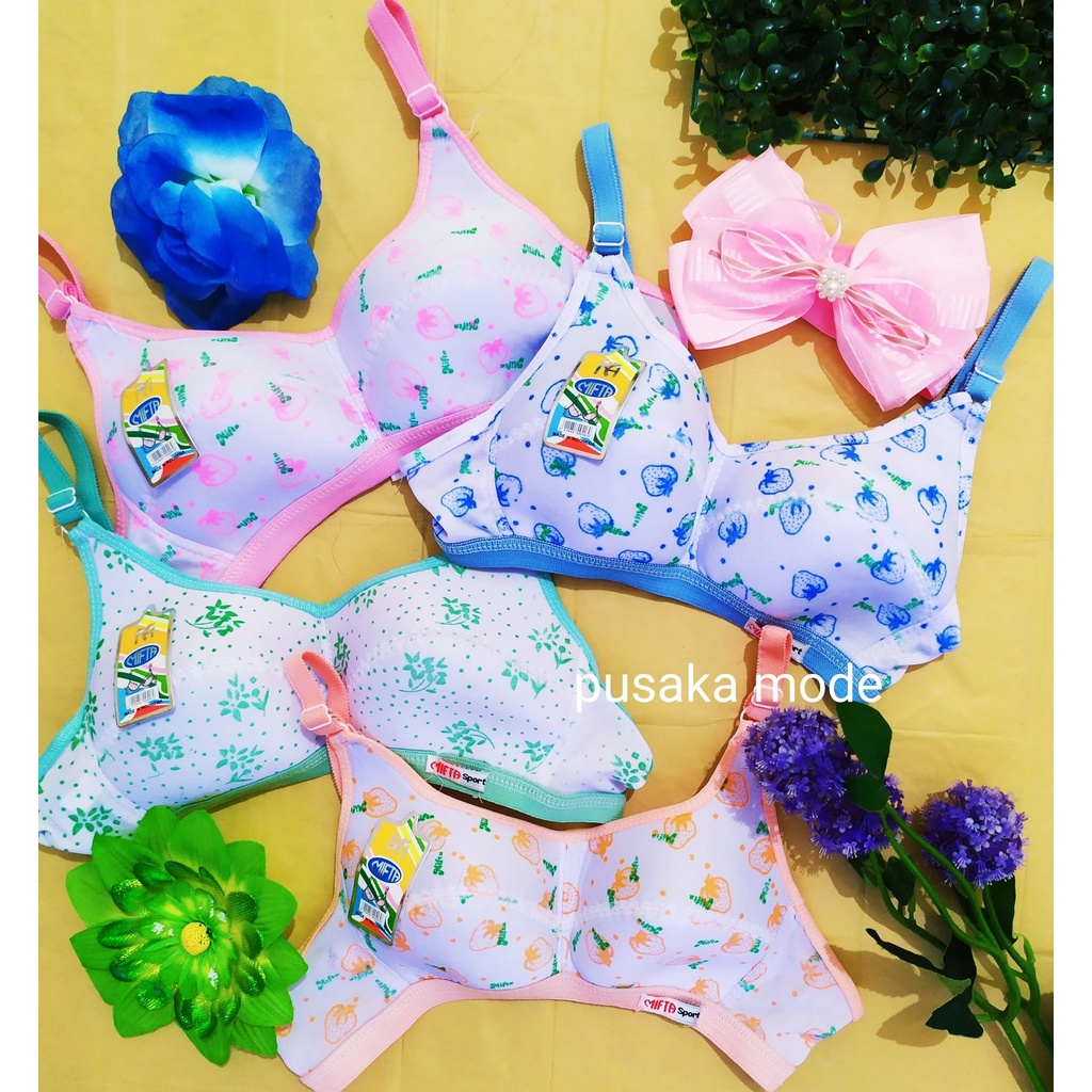 Jual BH Sport Bra Remaja Wanita | Bra Busa Tipis Tanpa Kawat | Size 32 ...