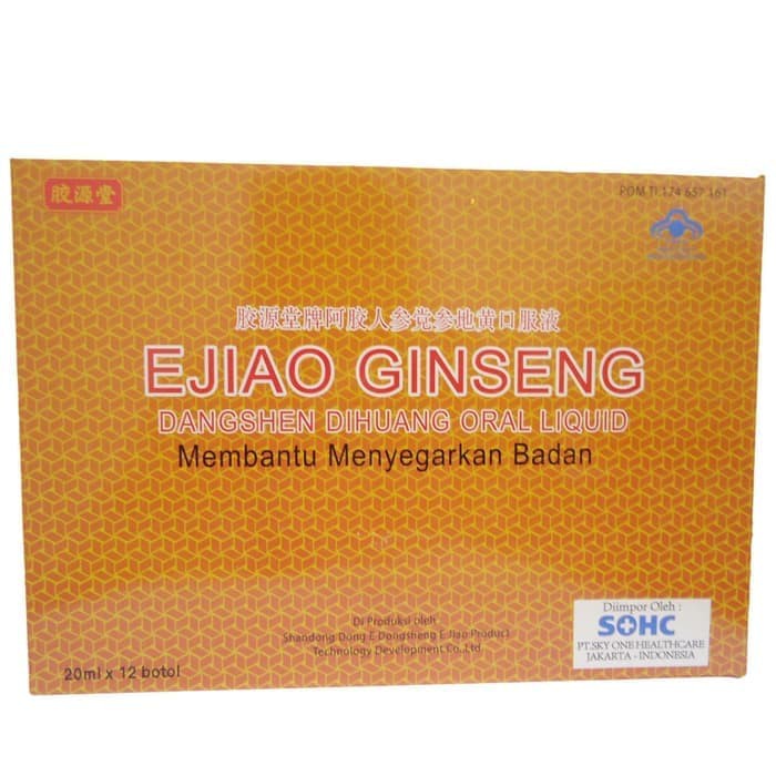 Jual Ejiao Ginseng Danshen Dihuang Oral Liquid - Obat Herbal DBD dan ...