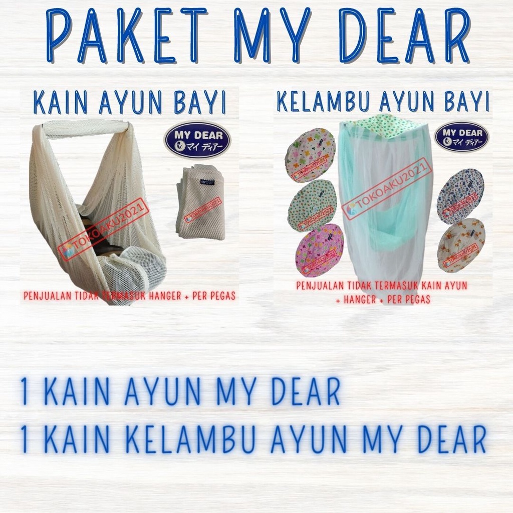 Jual PAKET AYUNAN BAYI KAIN AYUN & KELAMBU MY DEAR sebagai Perlengkapan ...