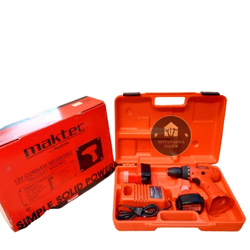 Jual MAKTEC MT063SK2 CORDLESS DRIVER DRILL MT 063 SK2 MESIN BOR BATERAI ...