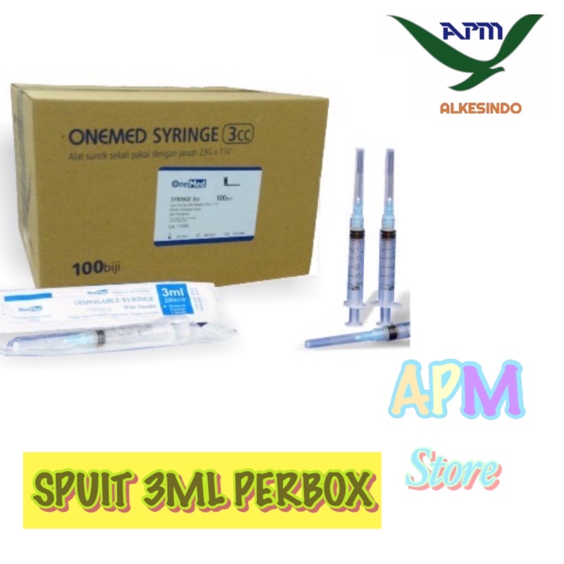 Jual MACAM SPUIT / SYRINGE | SPUIT ALL UKURAN PER BOX ISI 100 ONEMED ...