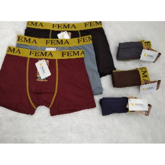 Jual Saletopϟ Boxer pria fema halus (Paket 6pcs) | Shopee Indonesia