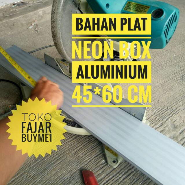Jual PLAT NEON BOX ALUMINIUM 45 X 60 CM | Shopee Indonesia