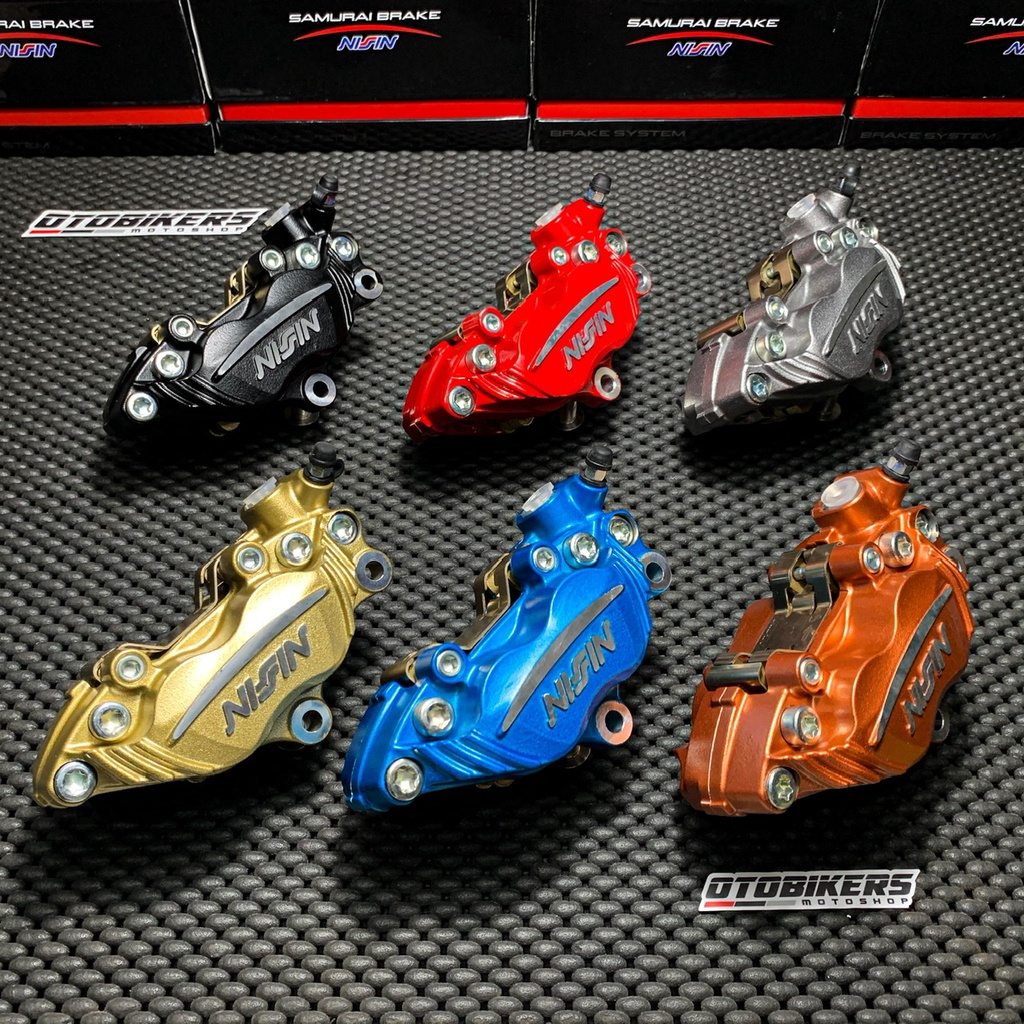 Jual KALIPER NISSIN SAMURAI BRAKE 4P 4 PISTON UNIVERSAL TANPA BREKET | Shopee Indonesia