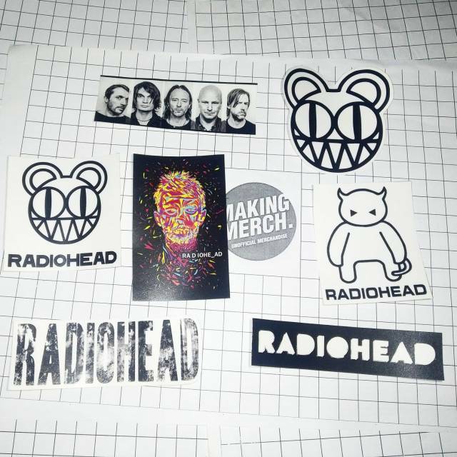 Jual STICKER BAND RADIOHEAD BAHAN VINIL | Shopee Indonesia