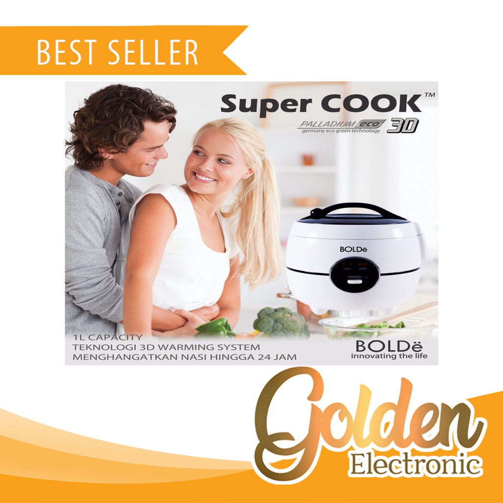 Jual BOLDe Super Cook 3D PALLADIUM ECO - Rice Cooker 1 Liter | Shopee ...