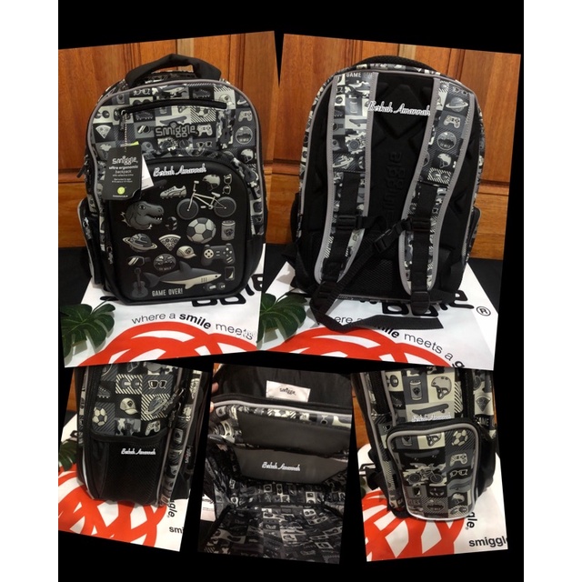 Jual Smiggle elite Ultra Ergonomic Backpack/tas smiggle original ...