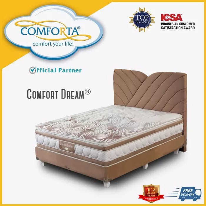 Jual Comforta Comfort Dream Full Bed Set 160 / 180 / 200 / 100 / 120 ...
