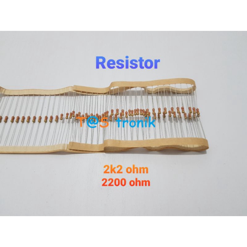 Jual (10PCS) Resistor 2K2 2.2K 1/4 watt 2200 ohm | Shopee Indonesia