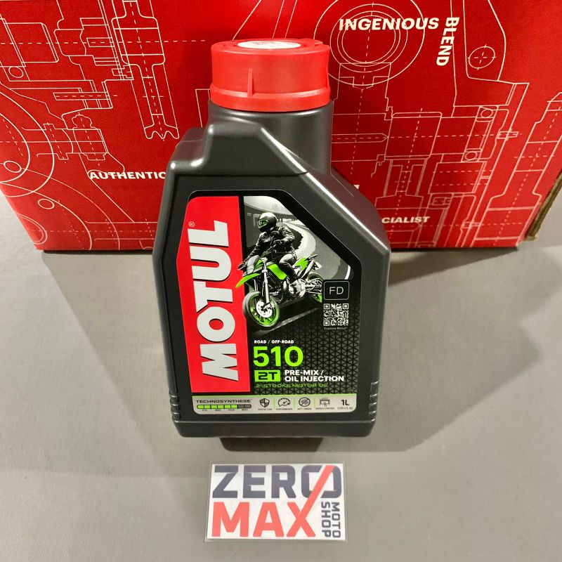 Jual Oli Samping Motor 2T 2 Tak 2Tak MOTUL 510 Technosynthese 1L Original | Shopee Indonesia