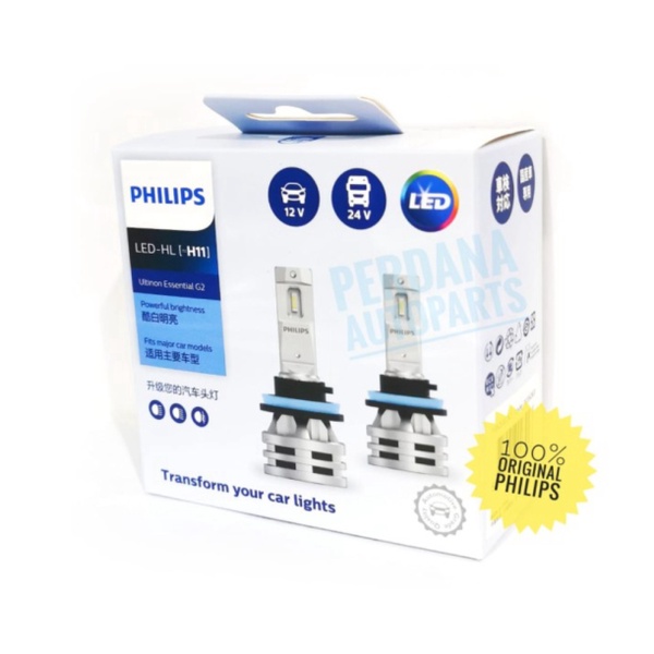 Jual PHILIPS LED Ultinon Essential H1 H3 H4 H7 H11 HB3 HB4 HIR2 FOG LED ...