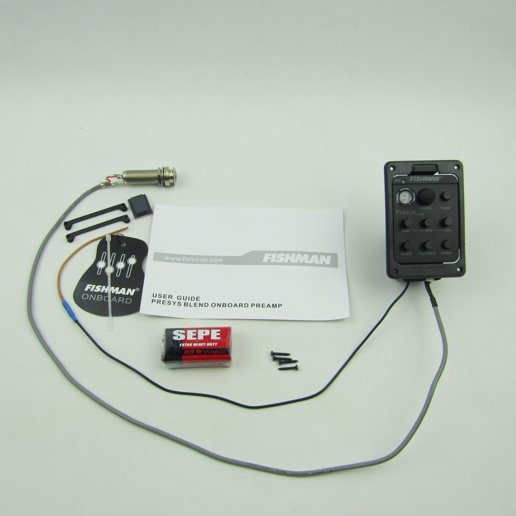 Jual FISHMAN Presys Mic Blend Dual Model Preamp EQ Tuner Piezo Pickup ...
