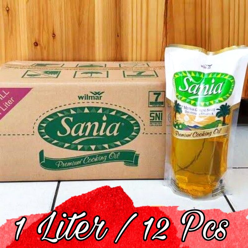 Jual MINYAK GORENG SANIA PREMIUM 1L EXP:2025 {1Liter/12 Pcs} | Shopee ...