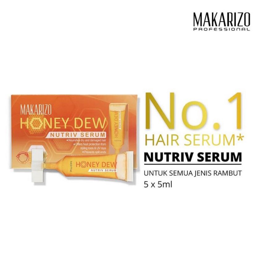Jual Makarizo Honey Dew Nutriv Serum 5ML | Shopee Indonesia