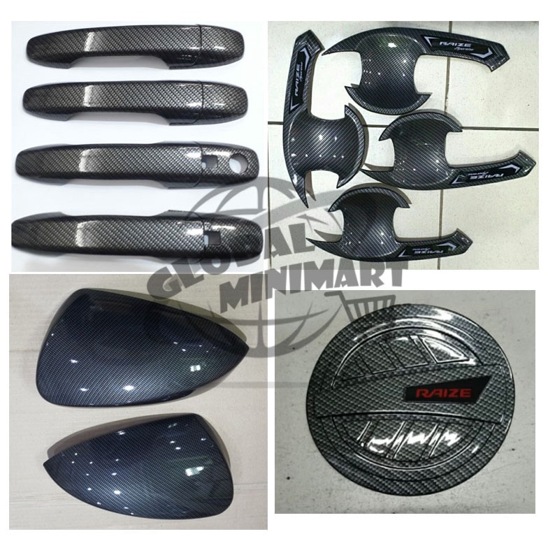Jual PAKET COVER SPION + TANK COVER + OUTER + COVER HANDLE CARBON ...