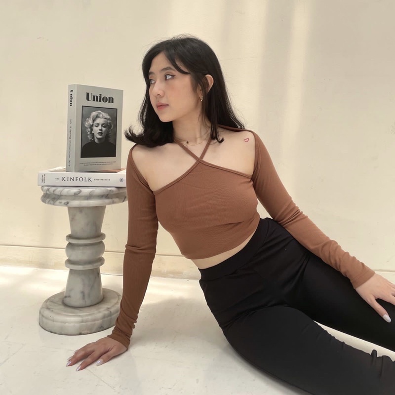 Jual HW - Jane Top - 024 - Atasan Wanita Baju Crop Top Edgy Style ...