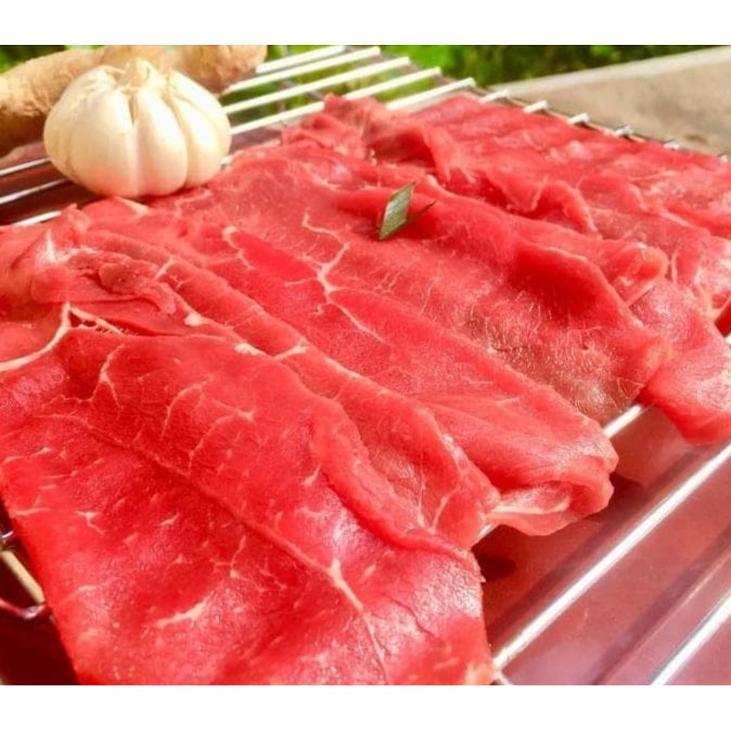 Jual Ausie Beef sirloin slice less fat / daging sirloin slice rendah ...