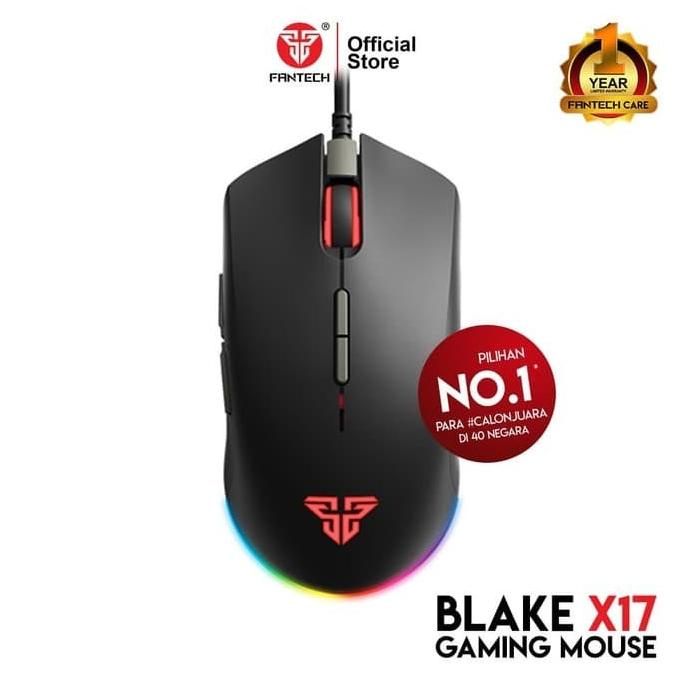 Jual Mouse Gaming RGB Mouse Macro LedFantech BLAKE X17 Mouse Gami BLAKE ...