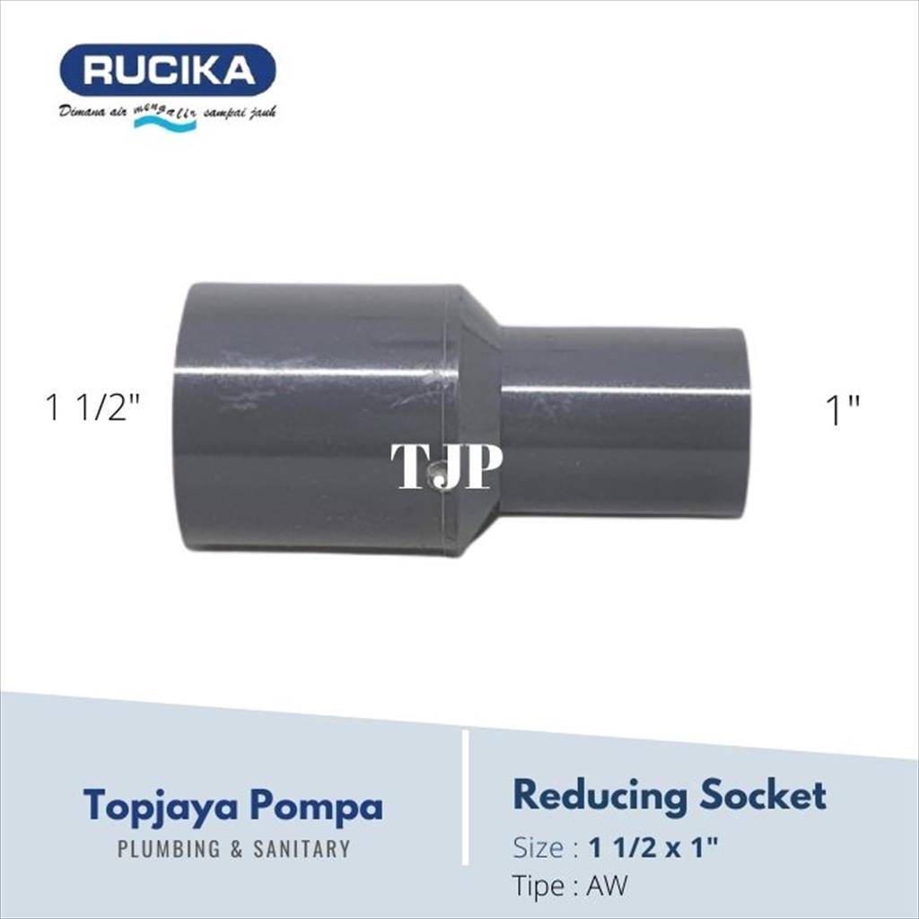 Jual V SOCK / REDUCER PVC AW RUCIKA 1 1/2 X 1" | Shopee Indonesia