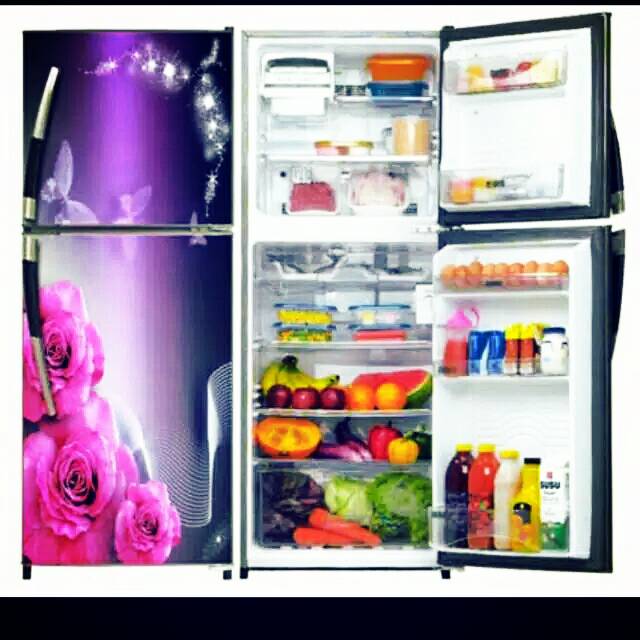 Jual Stc kulkas 2 pintu motif bunga rose baru | Shopee Indonesia