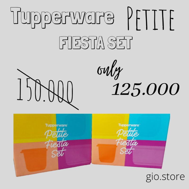 Jual TUPPERWARE PETITE FIESTA SET | Shopee Indonesia