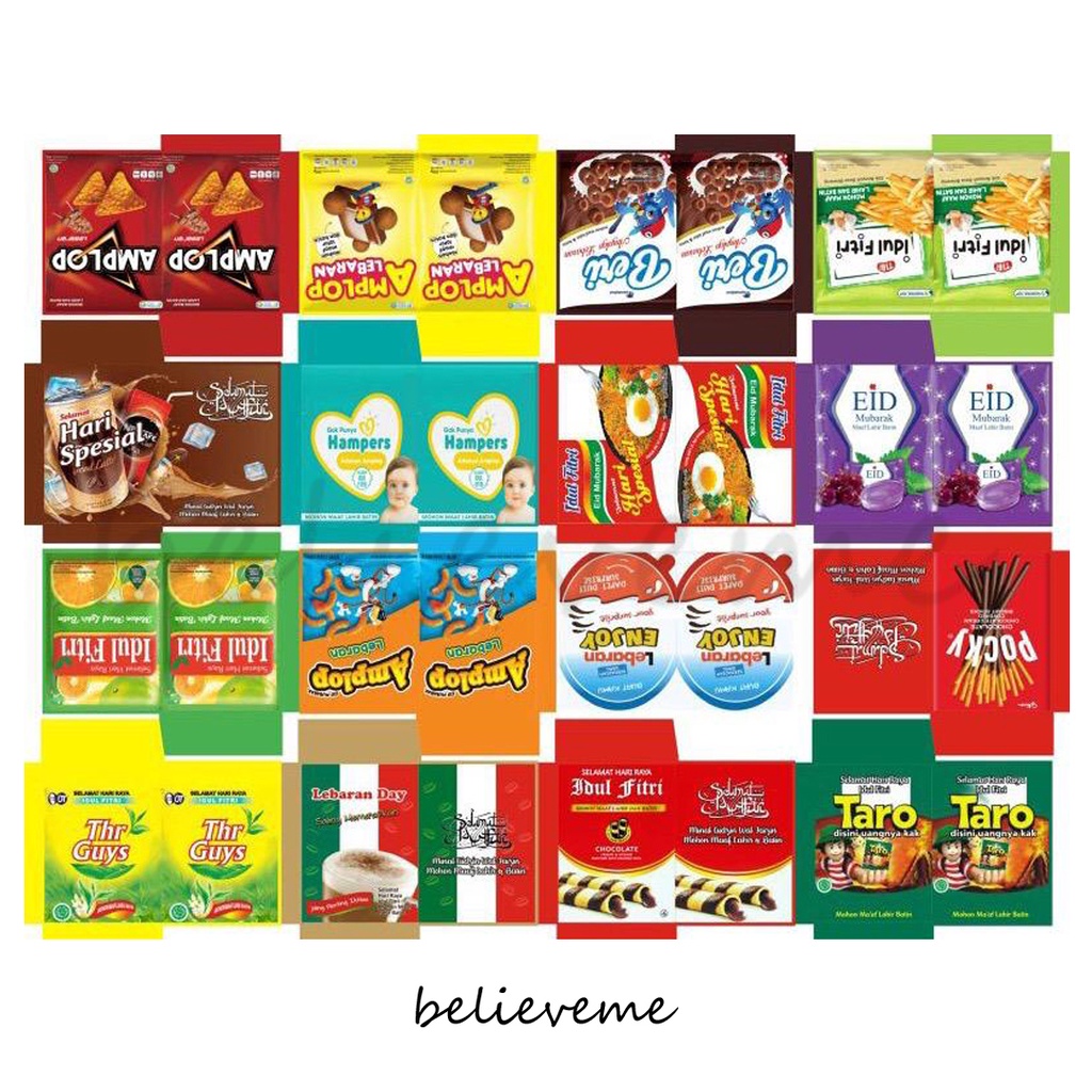 Jual Amplop Lebaran Snack 100gr / Lembar Belum Di Lem Angpao Ampau ...