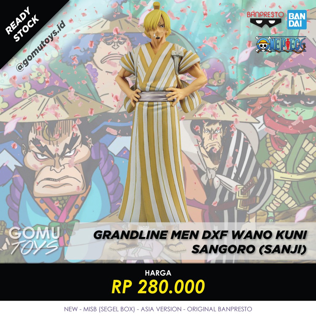 Jual One Piece DXF Grand Line Men GLM Wano Kuni Sanji Sangoro Banpresto ...