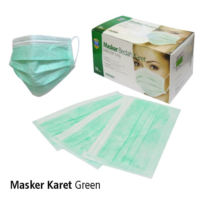 Jual Masker Bedah hijau isi 50pcs | Shopee Indonesia