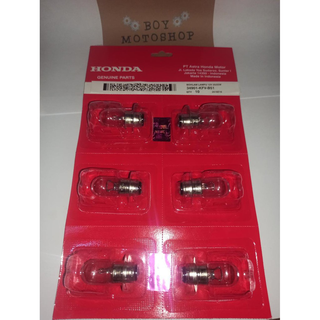 Jual LAMPU BOHLAM DEPAN BULB HEADLIGHT 12V 25W HONDA KFV BOHLAM KFV ...