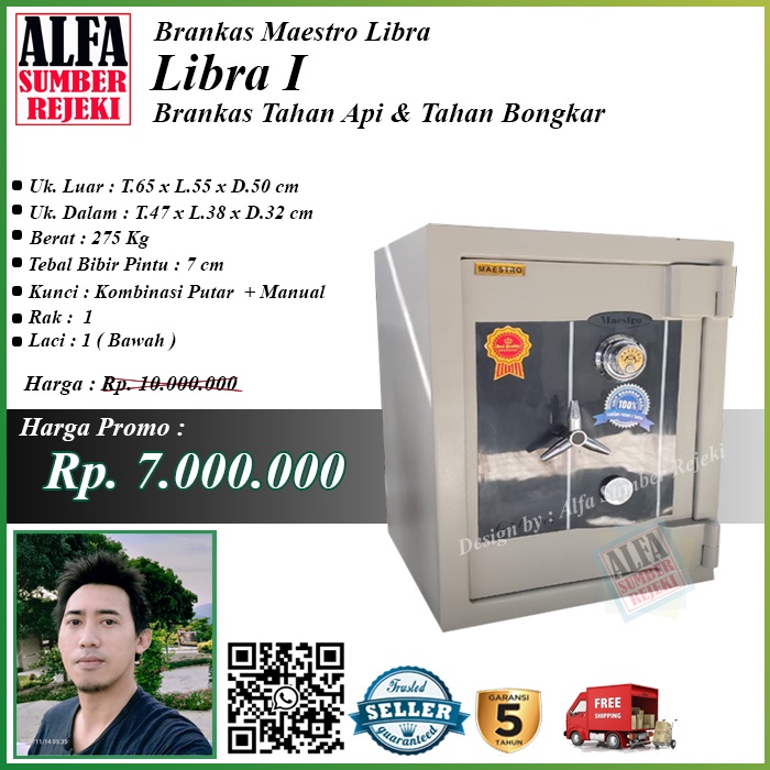 Jual Brankas Maestro Libra 1 Tinggi 65 cm, Brankas tahan api dan ... Jual Brankas Maestro Libra 1 Tinggi 65 cm, Brankas tahan api dan ...