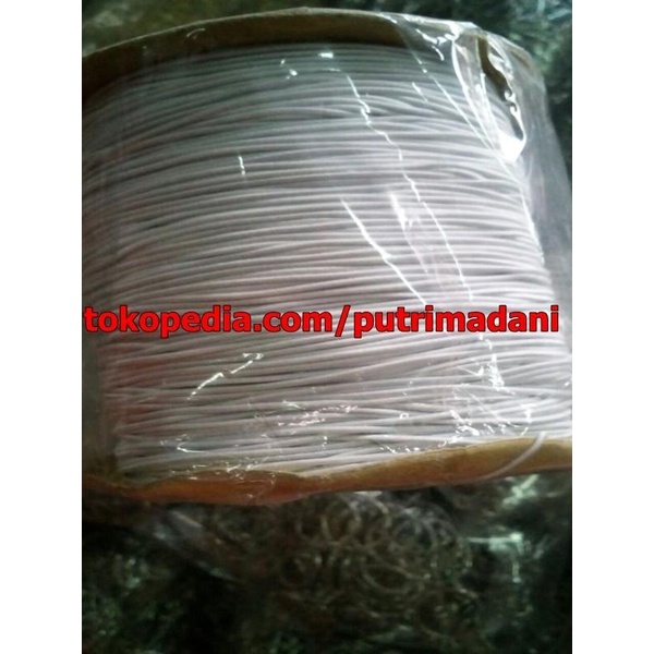 Jual Benang Tali Benang Karet Elastis 1Mm Putih Untuk Hang Tag Pada ...