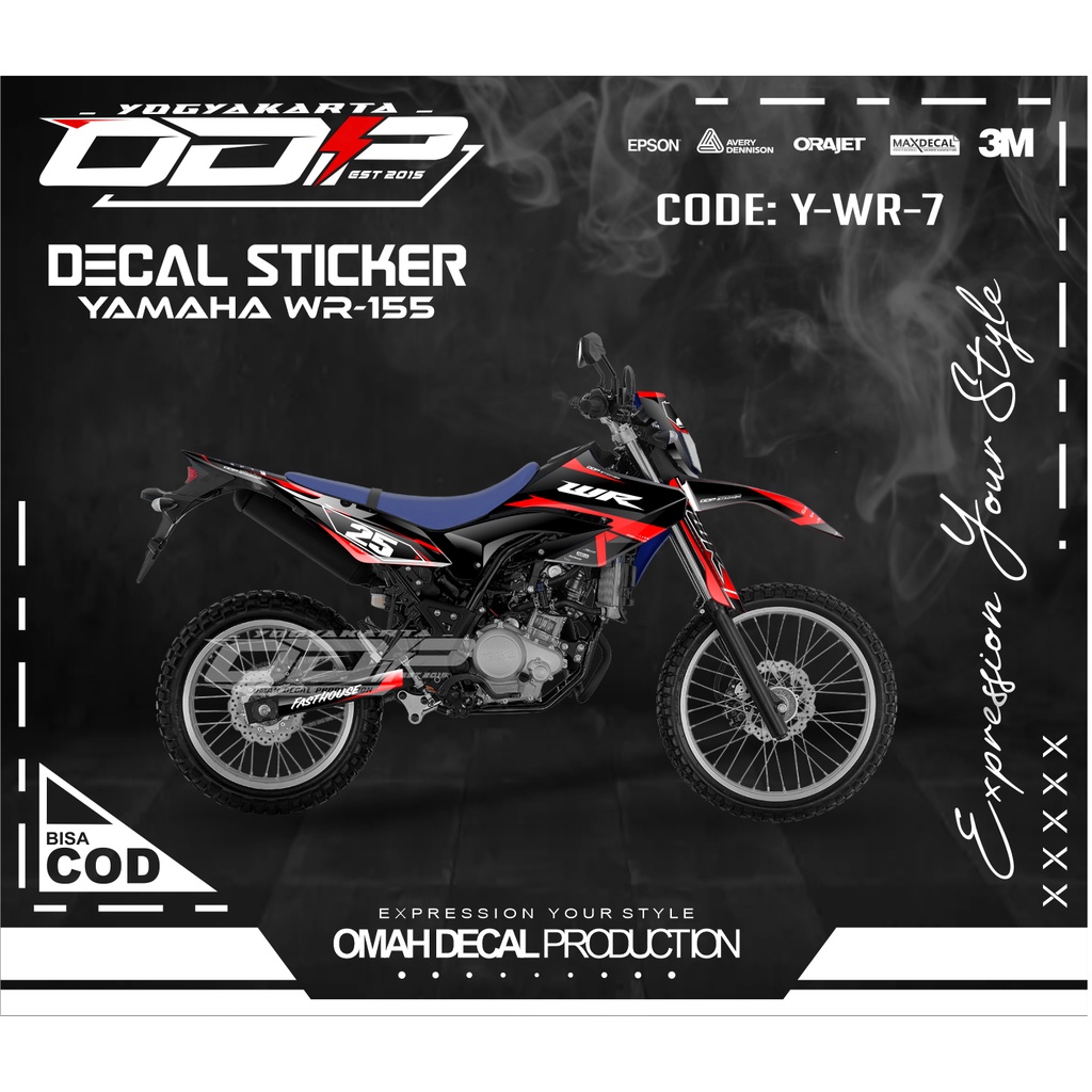 Jual DECAL STRIPING WR 155 FULL BODY DECAL MOTOR KEKINIAN DECAL MOTOR ...