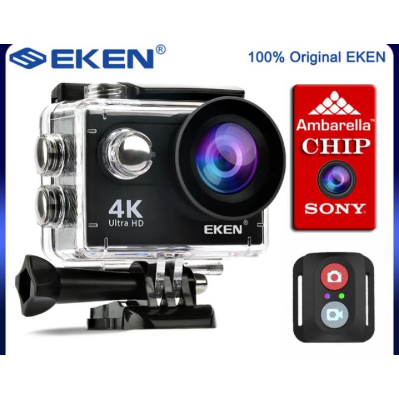 Jual Original Eken H9R Action cam 4K 30 fps termurah | Shopee Indonesia