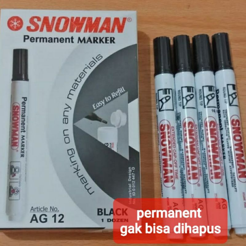 Jual spidol snowman besar permanent dan boardmaker | Shopee Indonesia