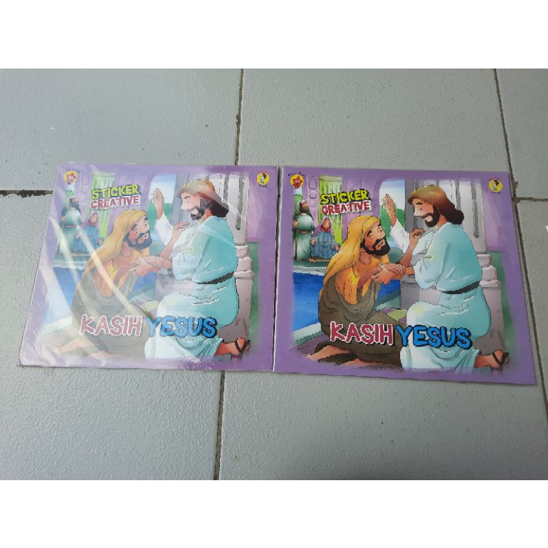 Jual Buku anak - Sticker creative - Kasih Yesus | Shopee Indonesia