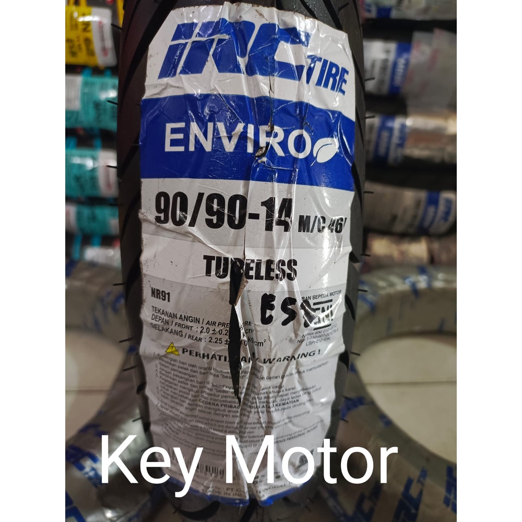 Jual Ban Luar Motor IRC Enviro 90/90-14 TUBELESS TUBLES 100% Asli dan ...