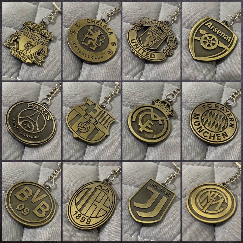 Jual Gantungan Kunci Klub dan Timnas Sepak Bola Eropa Logam Metal ...