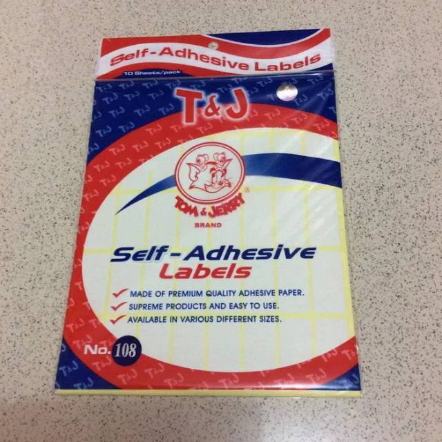 Jual Label Sticker Tom & Jerry No. 108 / Kertas Stiker | Shopee Indonesia