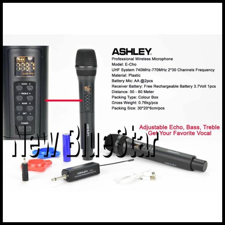 Jual Microphone Wireless Ashley The Voice Original 2 Mic Multi Channel ...