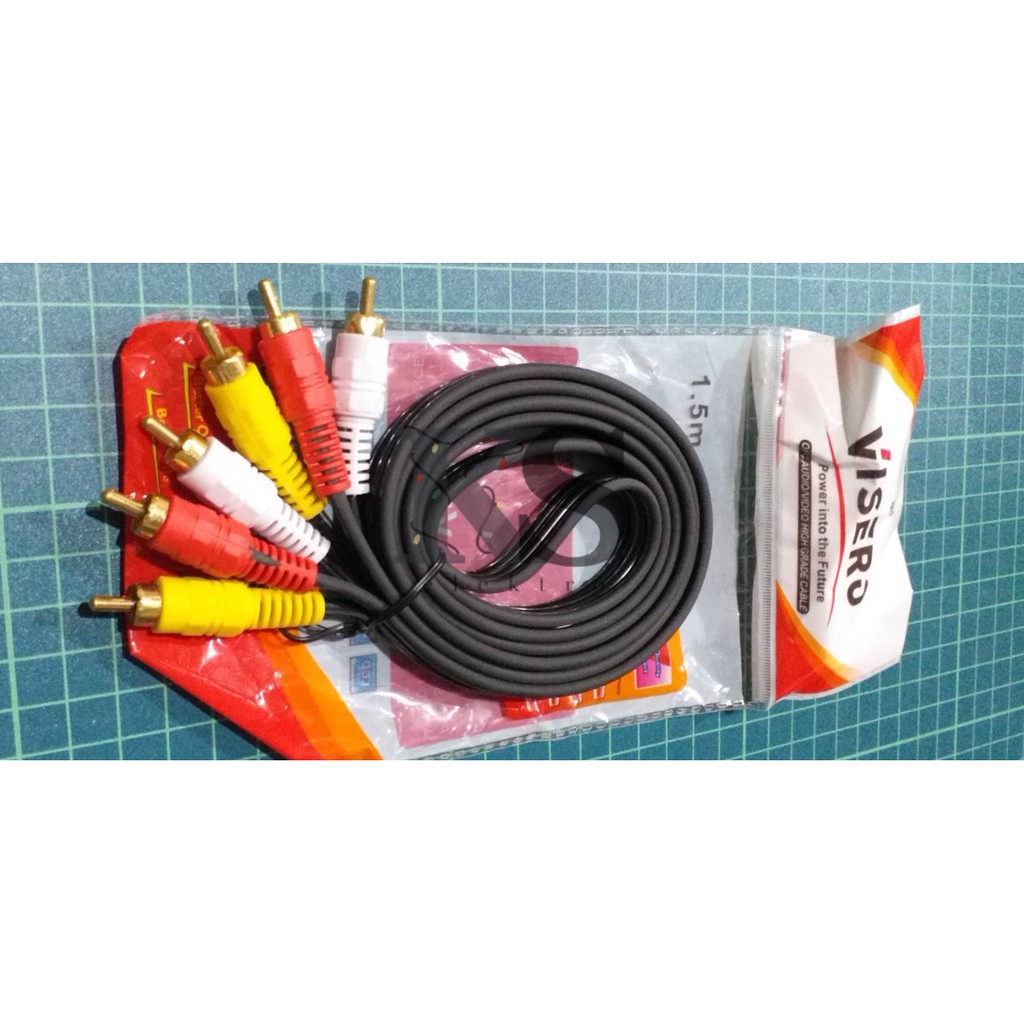 Jual Kabel RCA 3-3 Visero 1,5m | Shopee Indonesia