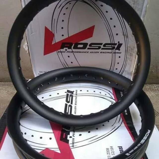 Jual Velg Rossi SET 140/160 X 14 U Shape Hitam Blast/ Doff (140 160 ...