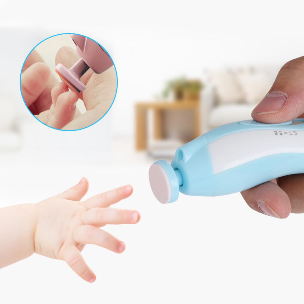 Jual Baby Care Nail Trimmer Set / Gunting Kuku Bayi Mini Elektrik / Baby Nail Trimmer / Gunting ...