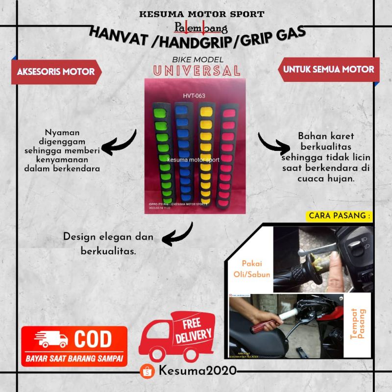 Jual BUSA HANDGRIP MOTOR / BUSA HANVAT MOTOR / BUSA GRIP GAS MOTOR ...