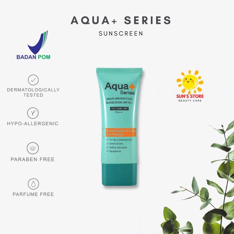 Jual aqua+ series multi protection sunscreen SPF50+ PA++++ 50ml ...